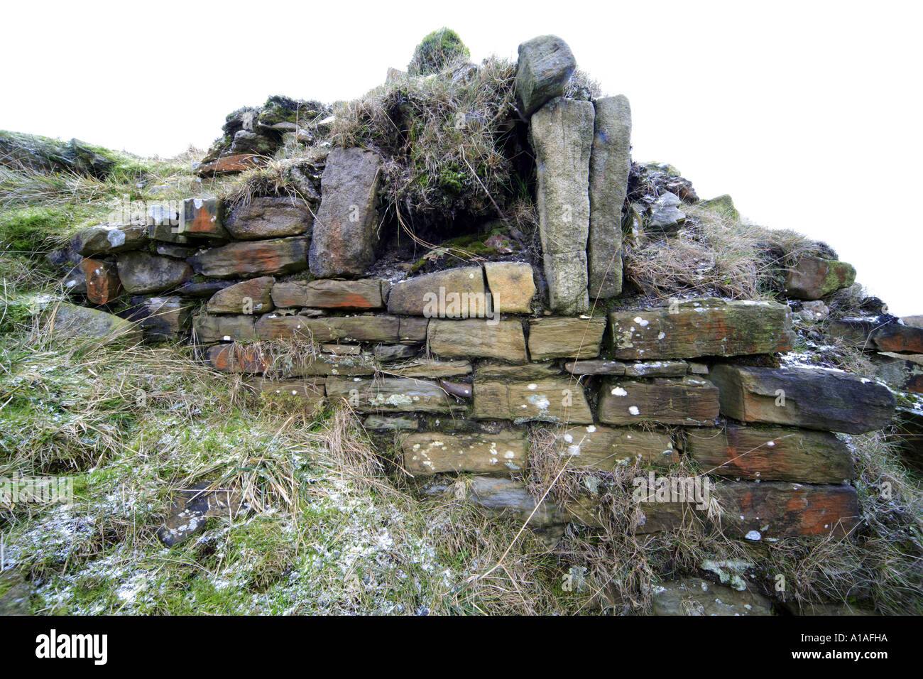 The remains of the northern end of Cheesden Pasture Mill Cheesden ...