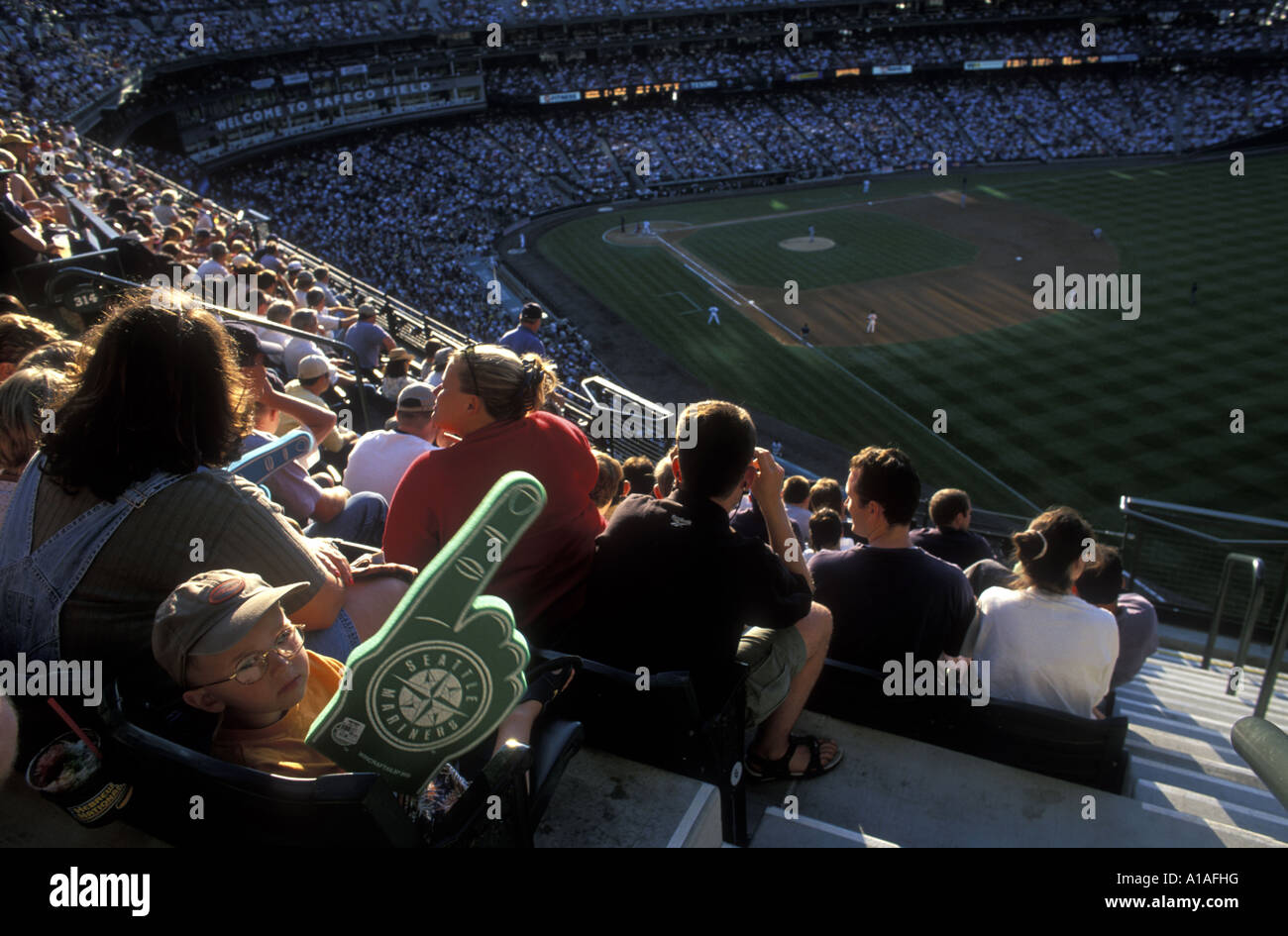 USA Washington Seattle Mariners fans watch baseball game from upper ...