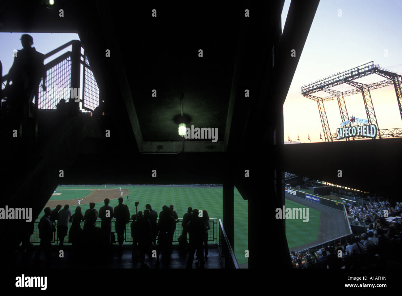 USA Washington Seattle Mariners fans watch baseball game from upper ...