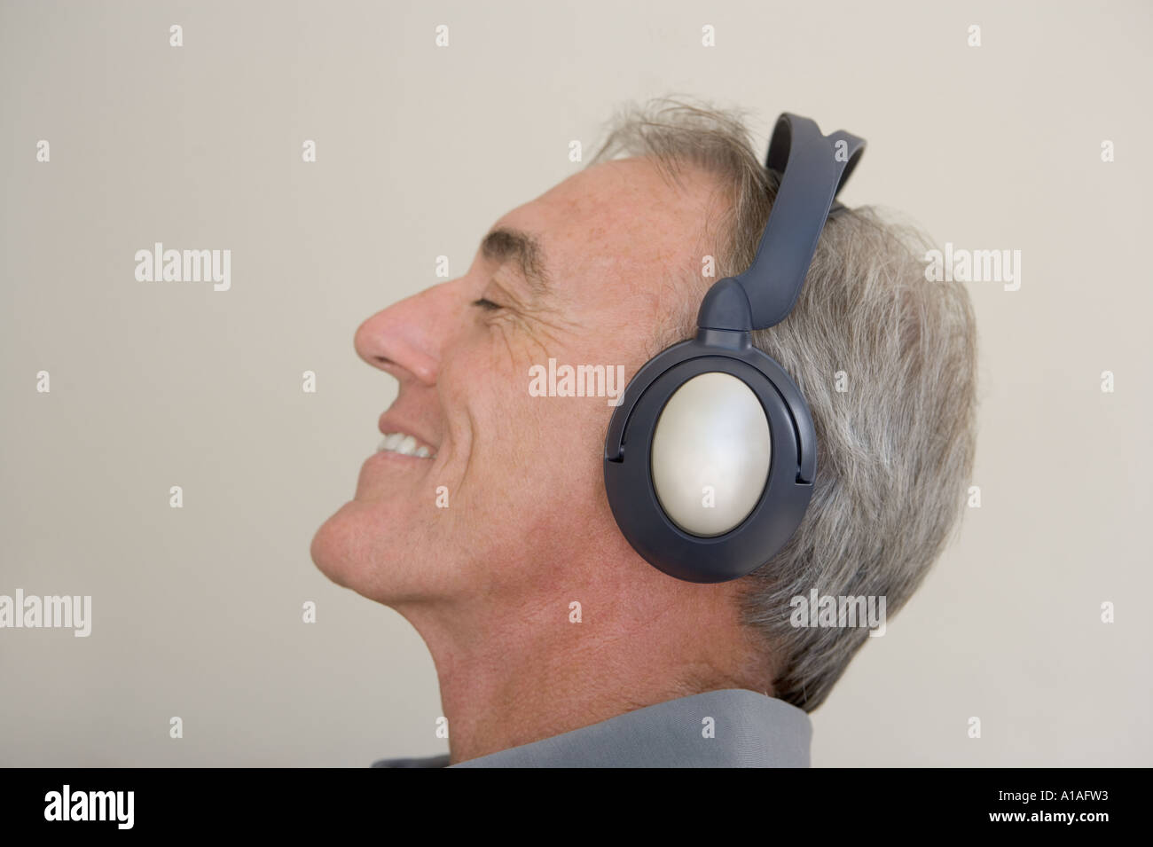 Man Wearing White Headphones High Resolution Stock Photography and ...