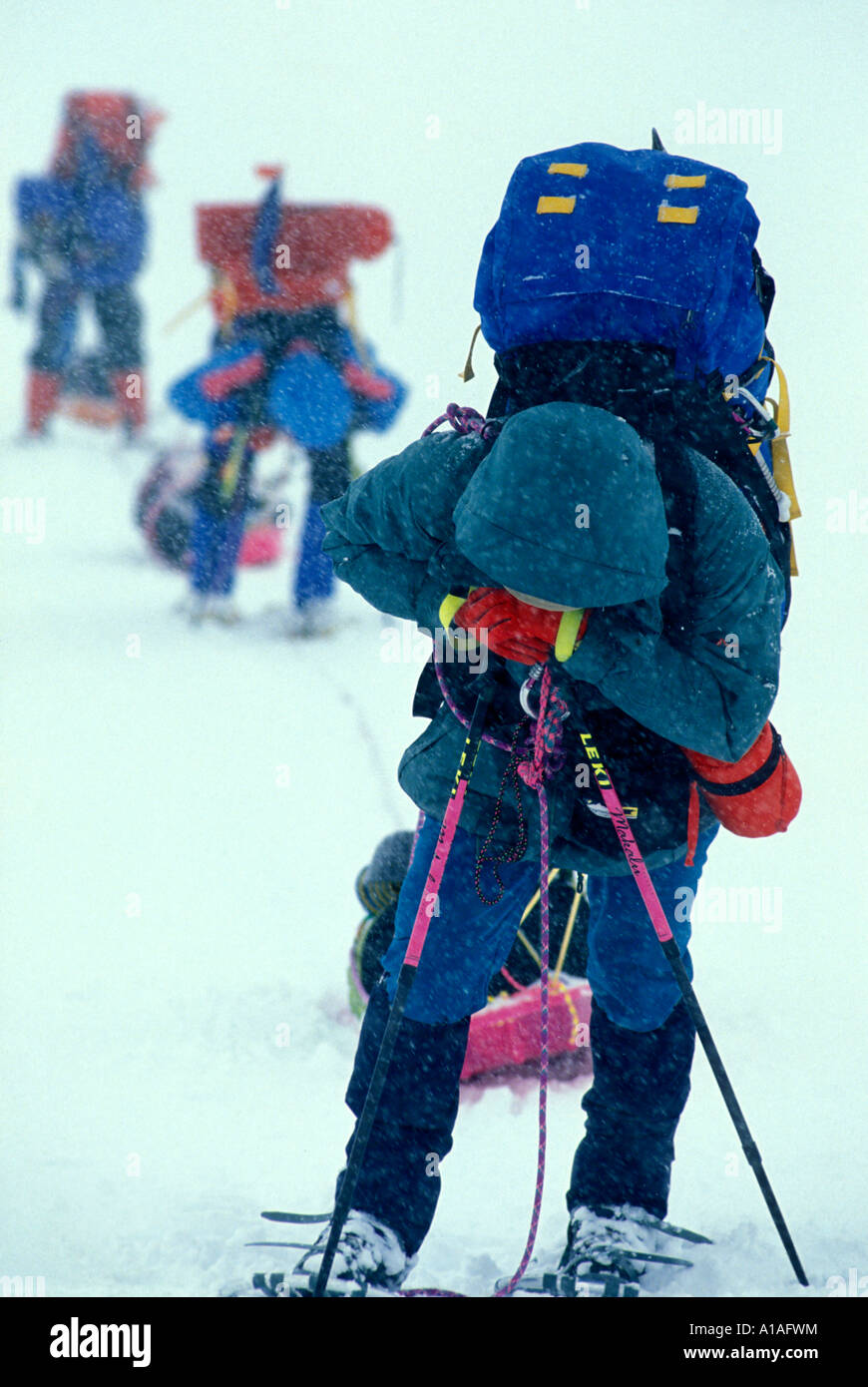 Climbing expedition on mount mckinley hi-res stock photography and ...