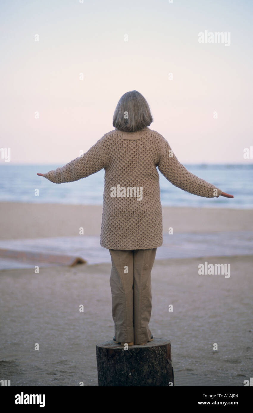 Adult Female Log Balancing High Resolution Stock Photography and Images ...