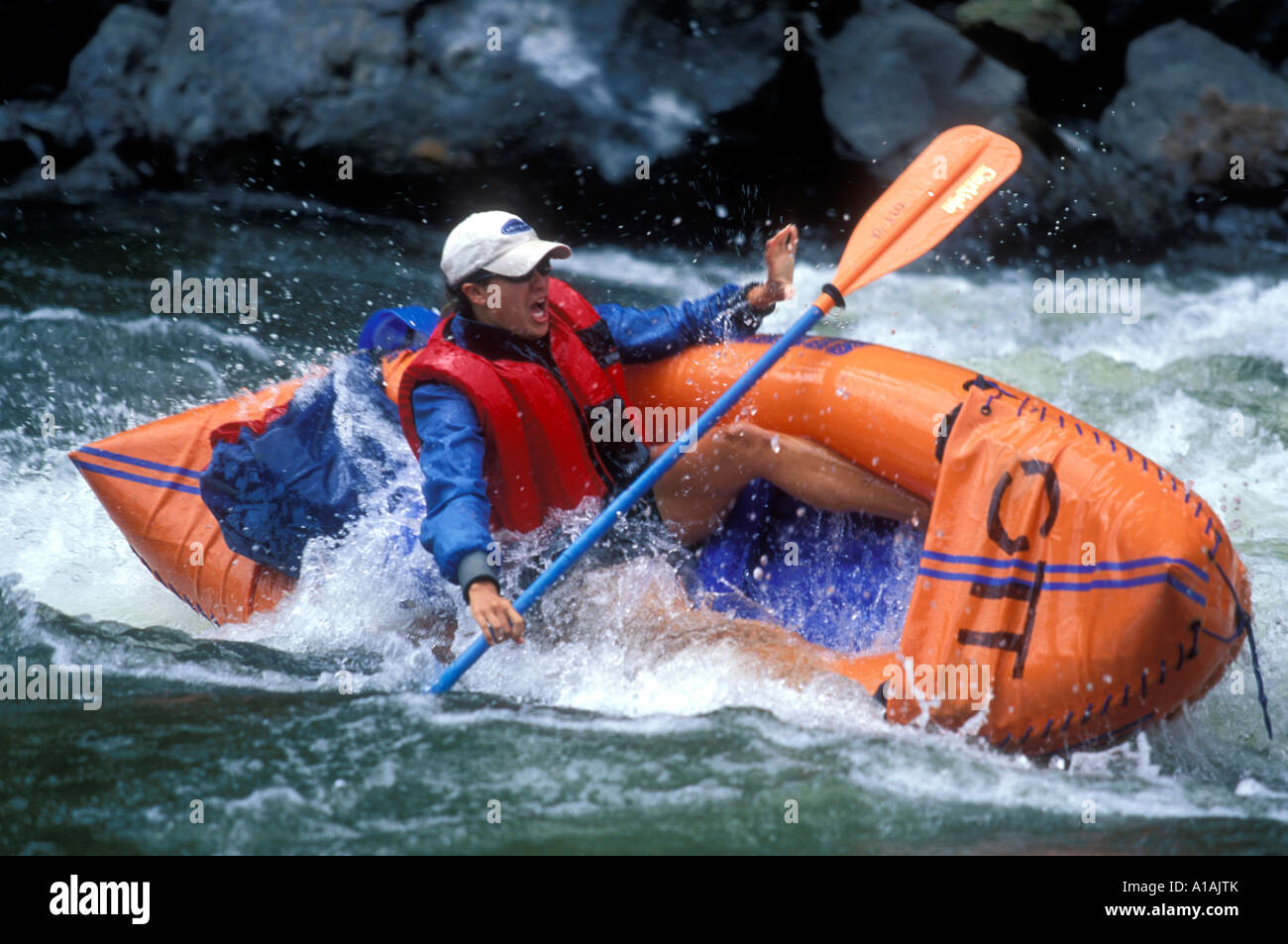 USA Oregon Rogue National Wild and Scenic River Rebecca Rothman rolls ...