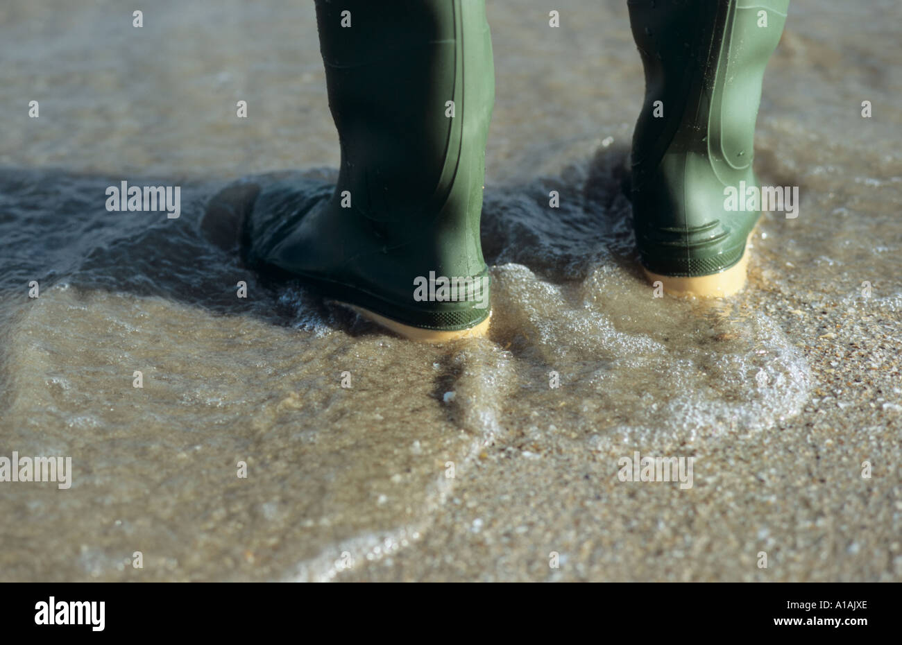 Rubber sea boots hi-res stock photography and images - Alamy