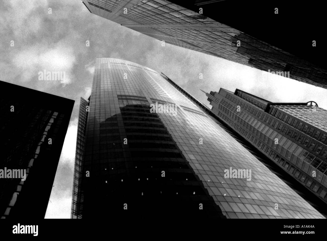 Monochrome image of skyscraper buildings Sydney Australia Stock Photo ...