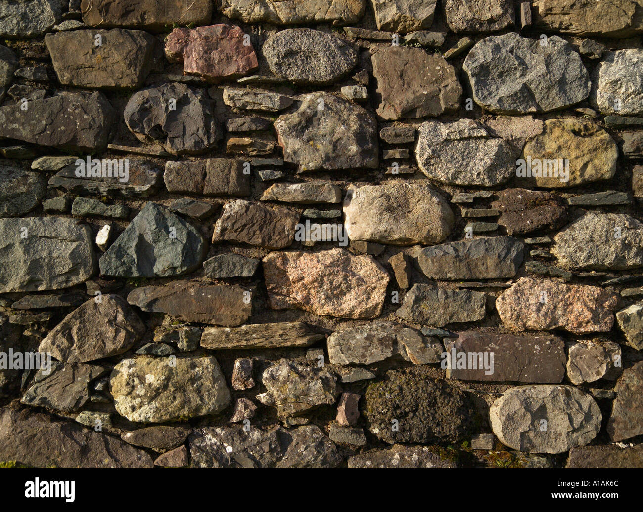Stone Wall Scotland Stock Photo - Alamy