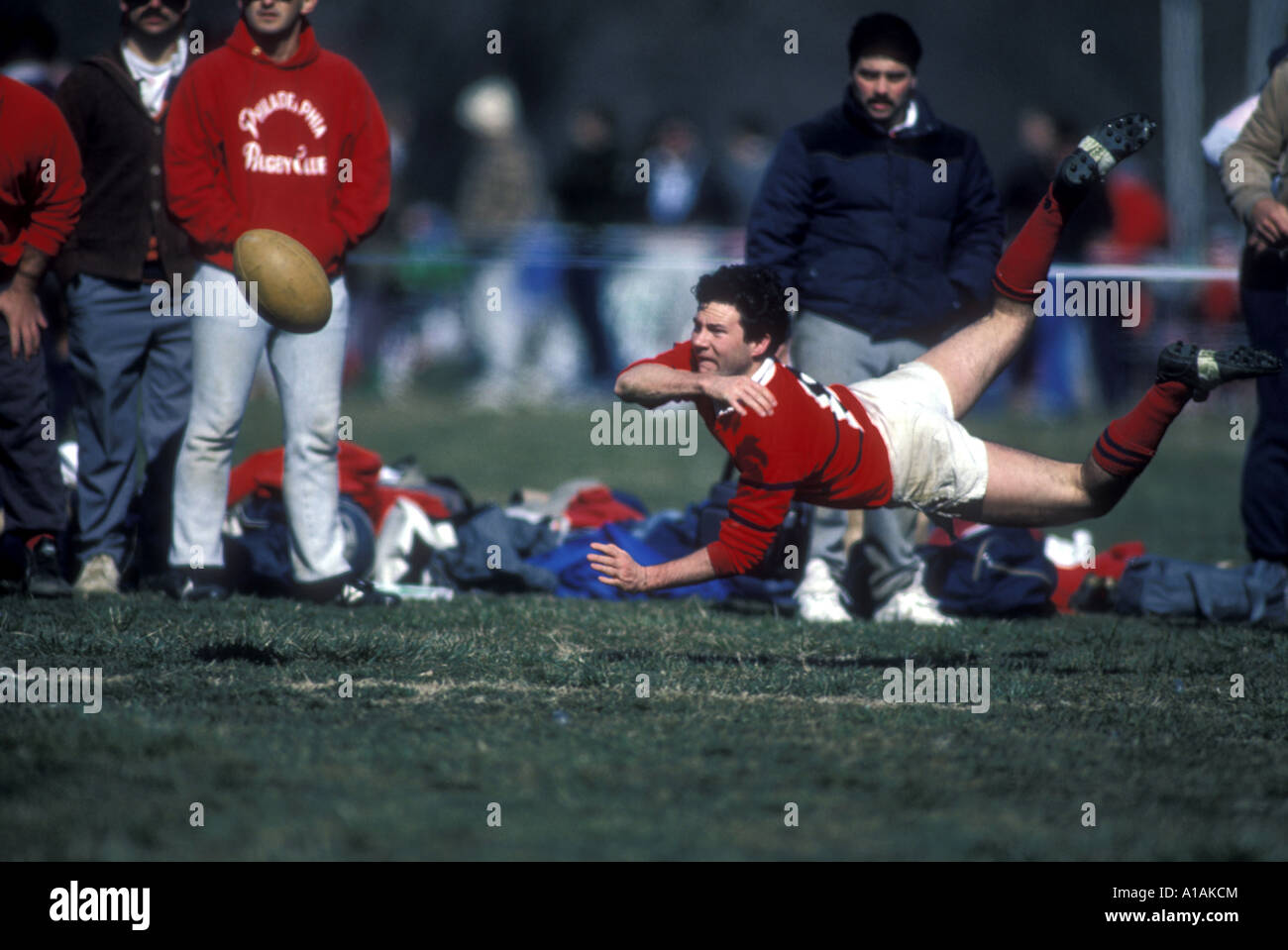 USA Maryland College Park Game action during college rugby club ...