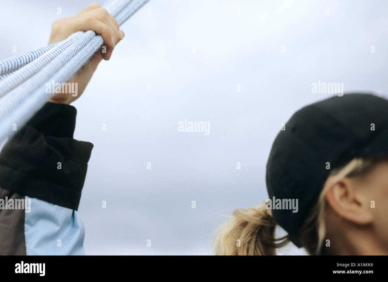 Hand Holding Rope High Resolution Stock Photography and Images - Alamy