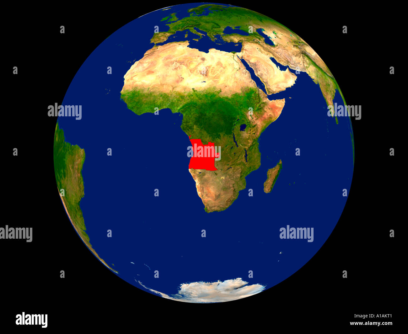 Map satellite geography angola hi-res stock photography and images - Alamy