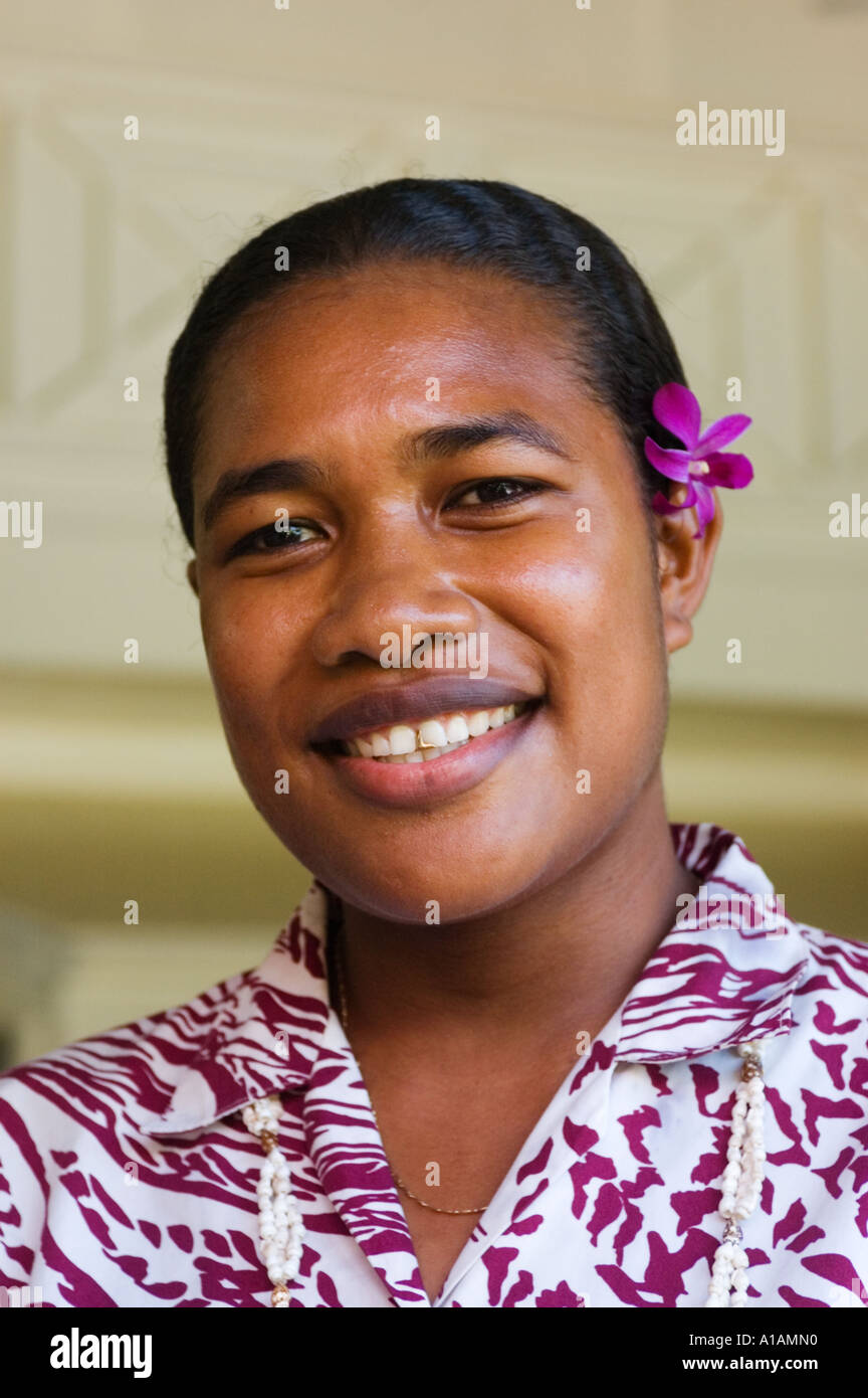 Fijian woman hi-res stock photography and images - Alamy