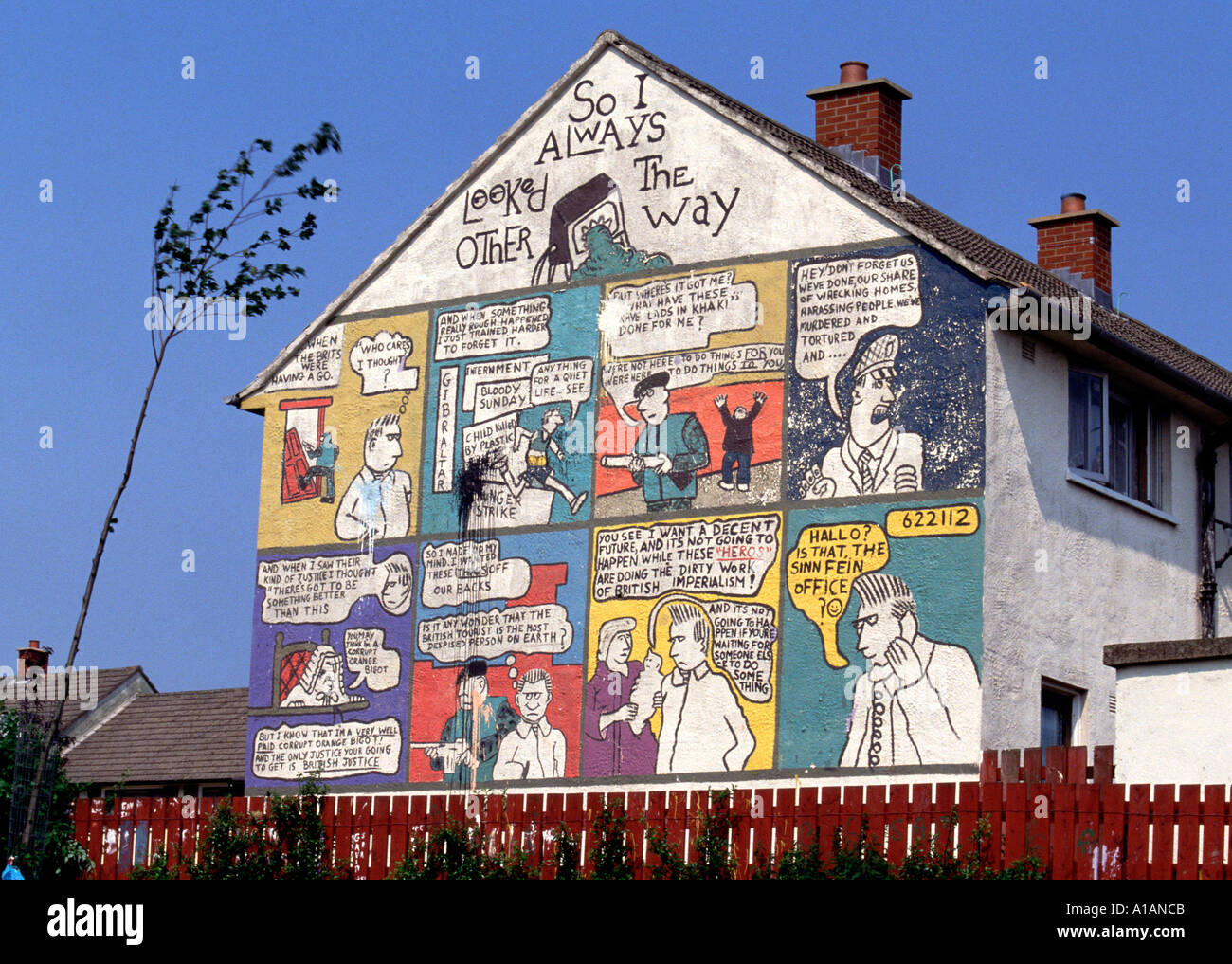Loyalist Mural Belfast Northern Ireland Stock Photo - Alamy