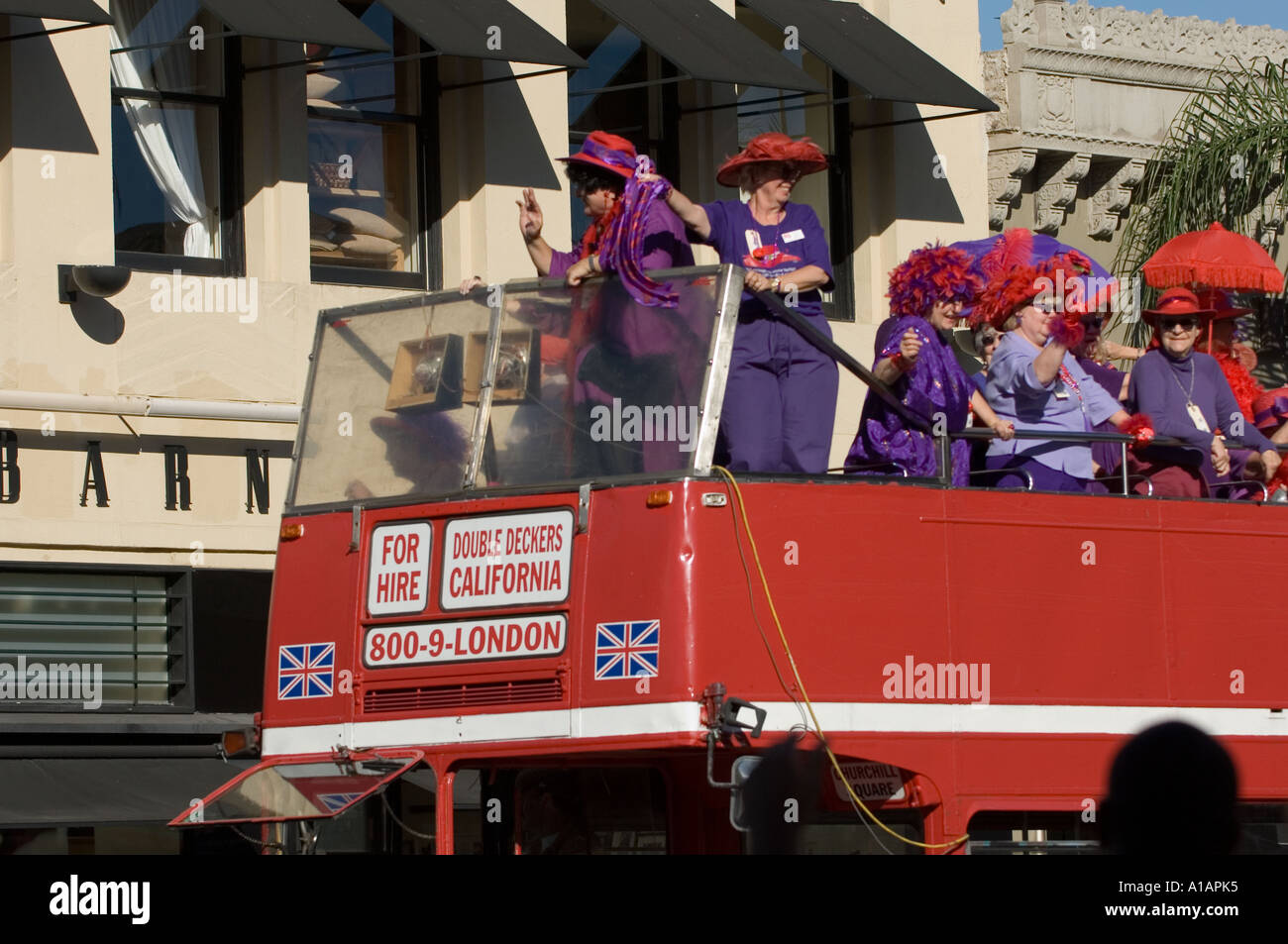 Participants march at the Doo-Dah Parade on Colorado Blvd. in Pasadena ...