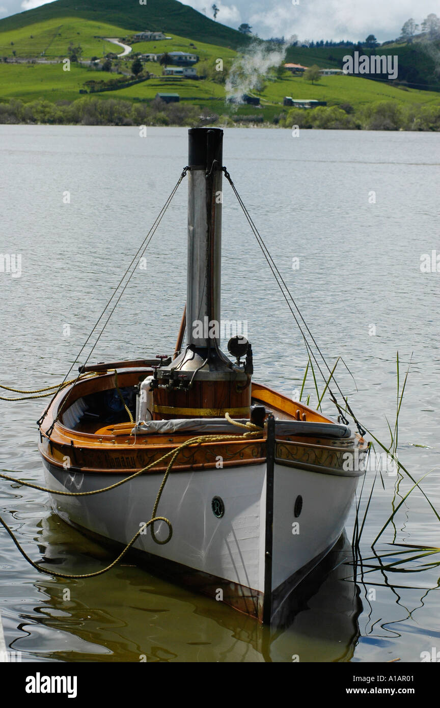 Steam powered boat Romany Stock Photo - Alamy