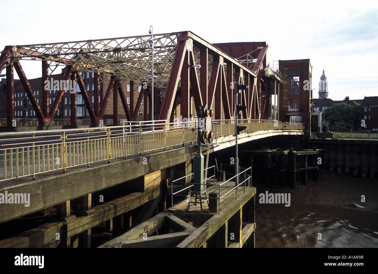 Drypool Bridge over the River Hull Stock Photo - Alamy
