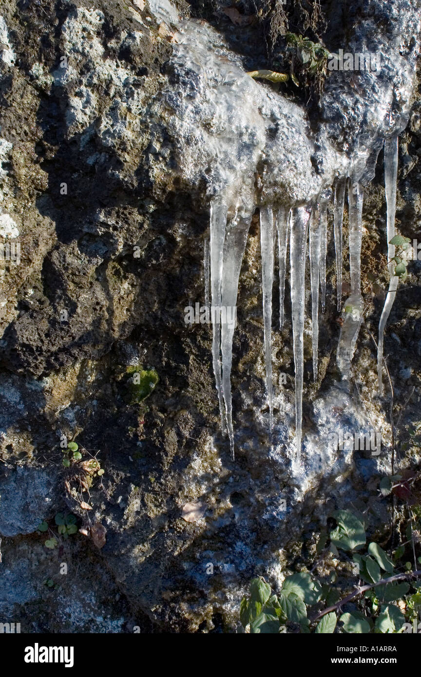 stalactites, close up view Stock Photo - Alamy
