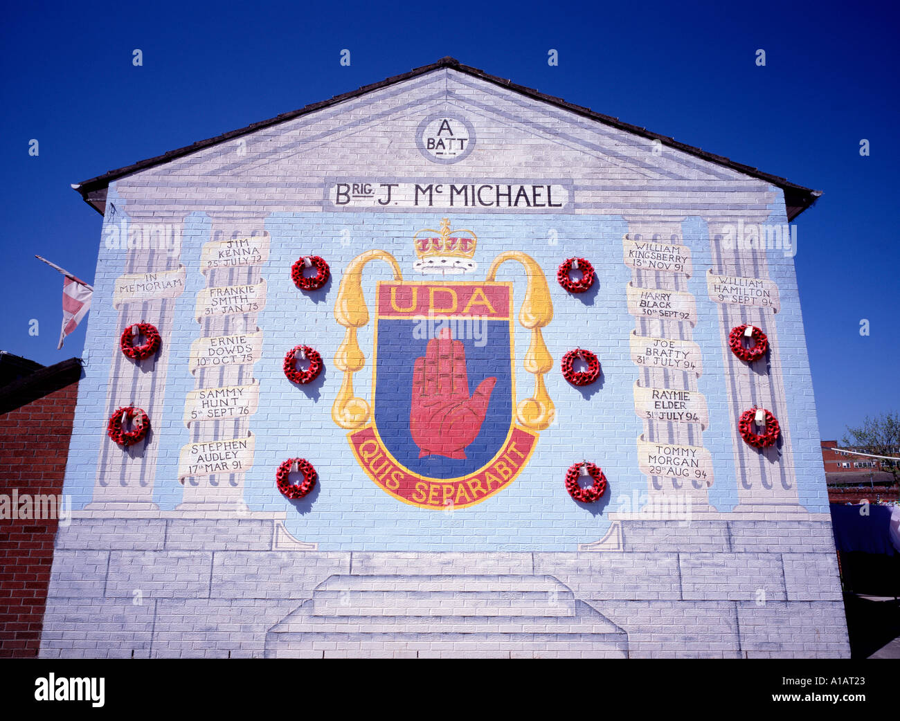 Loyalist Mural Belfast Northern Ireland Stock Photo - Alamy