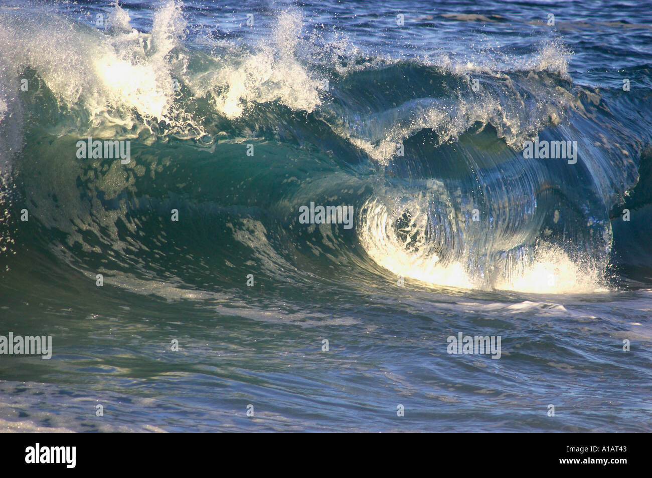 powerful breaking ocean wave Stock Photo - Alamy