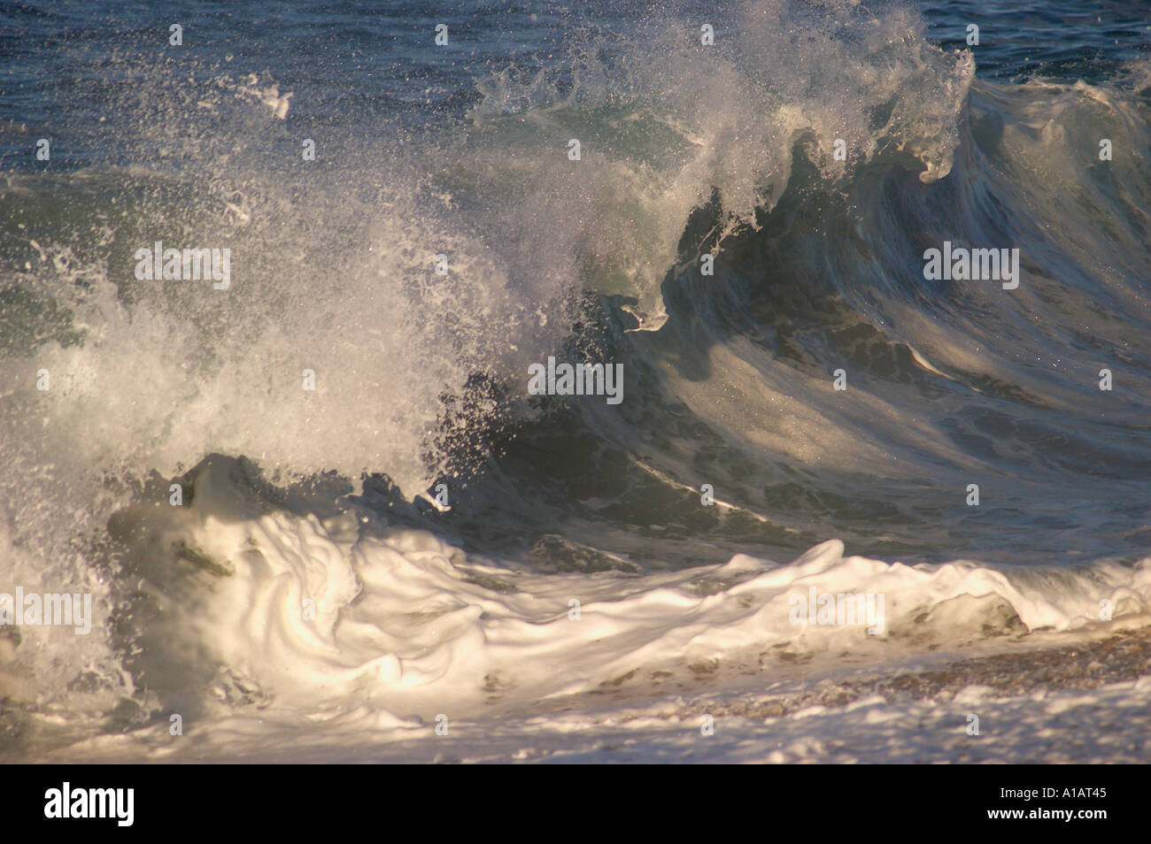 powerful breaking ocean wave Stock Photo - Alamy