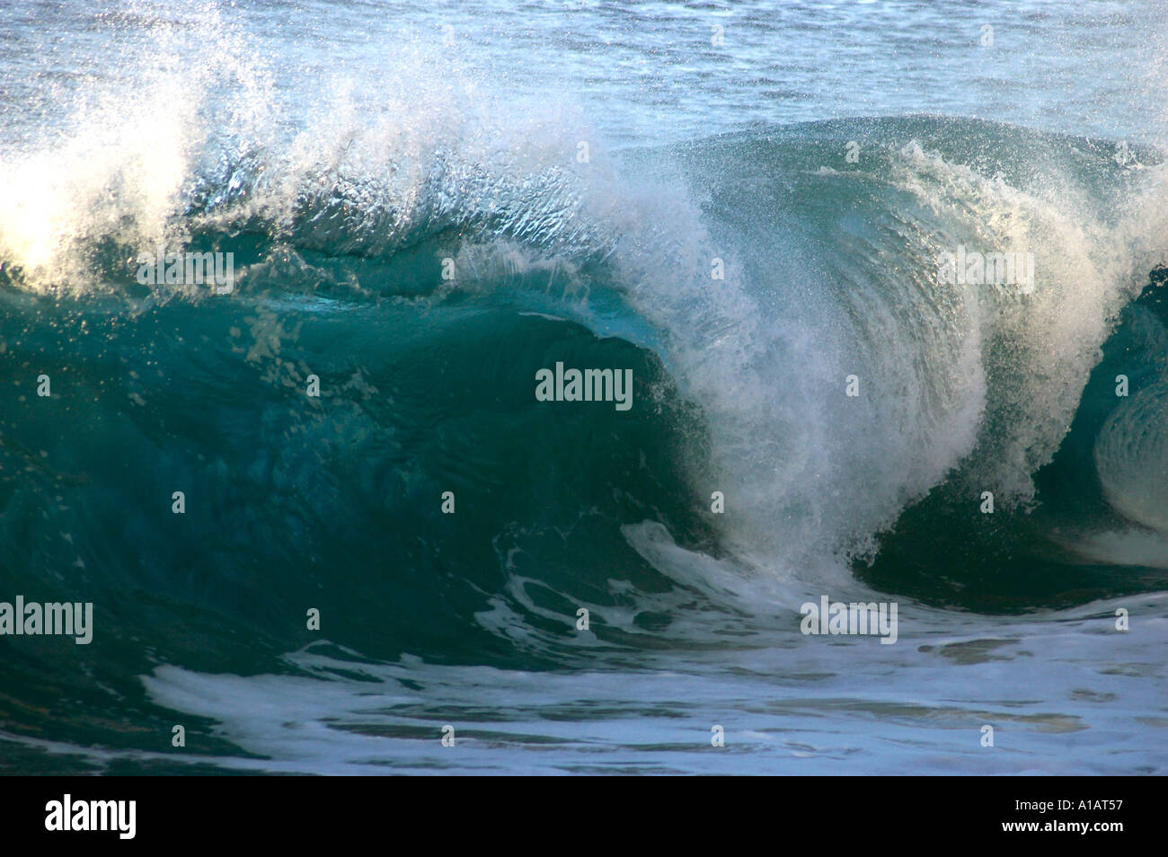 powerful breaking ocean wave Stock Photo - Alamy