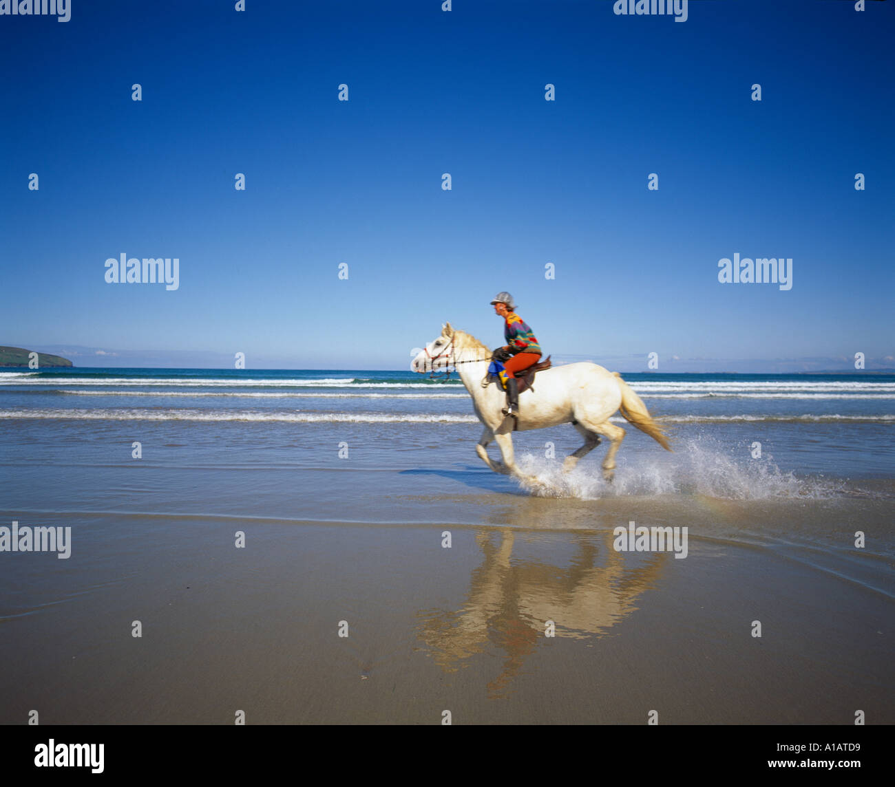 Riding a pony on the beach hi-res stock photography and images - Alamy