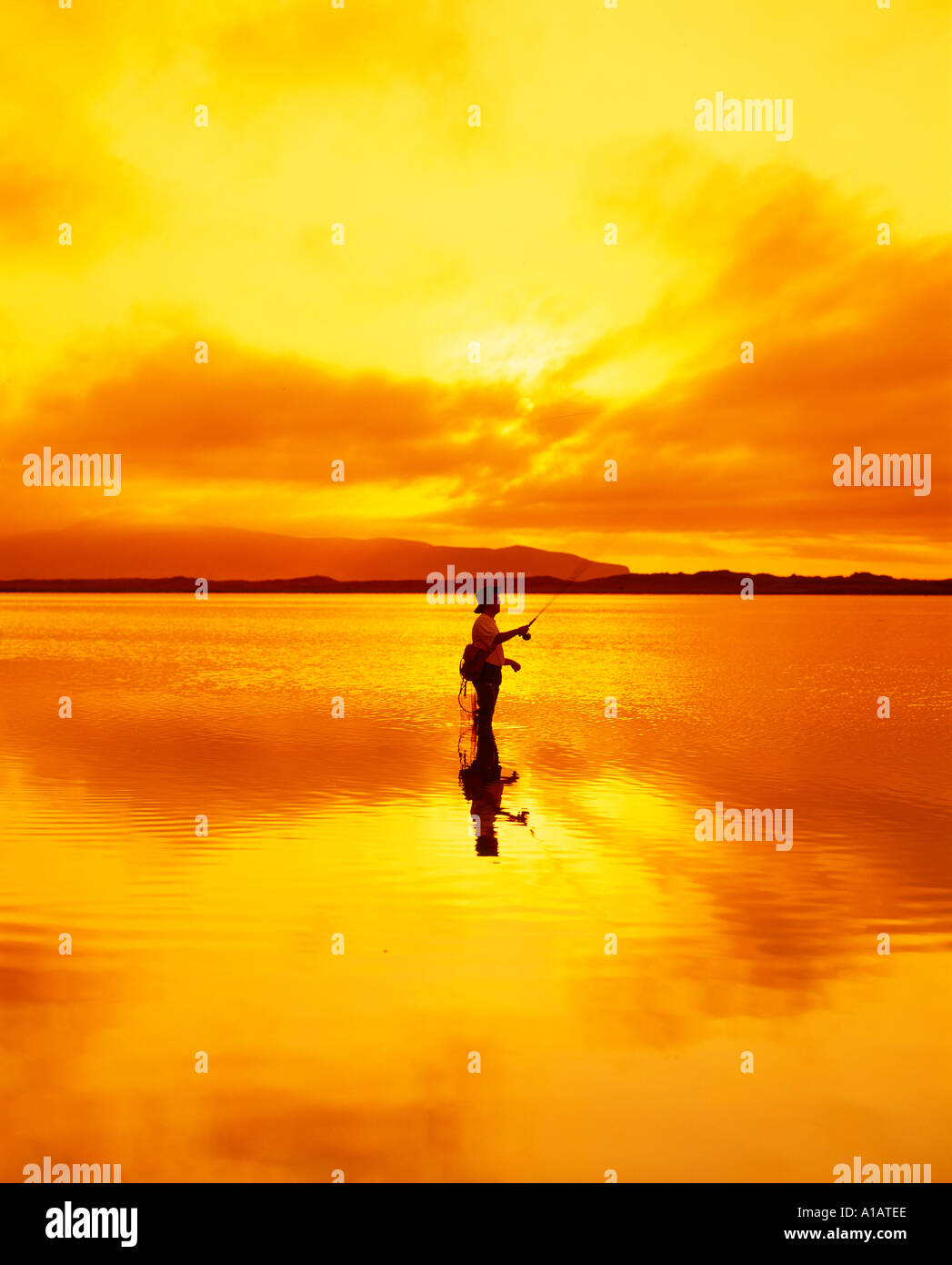 colour colorful rainbow stretching from the sky downwards Stock Photo ...