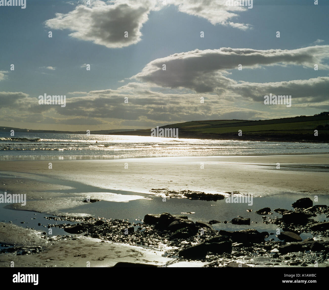 golden sands on an irish coastal beach Stock Photo - Alamy