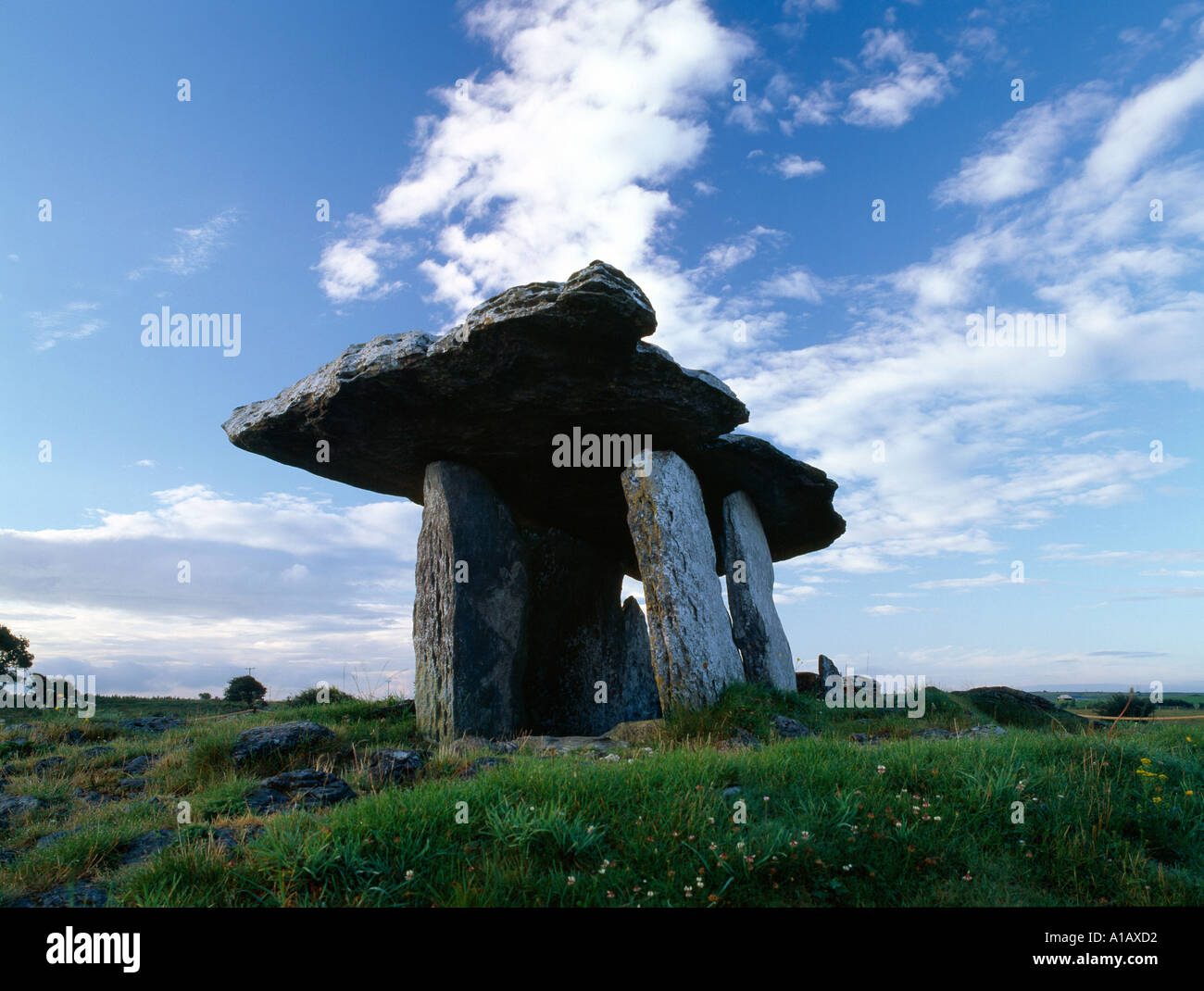 archaeological burial chamber standing in the irish landscape Stock ...