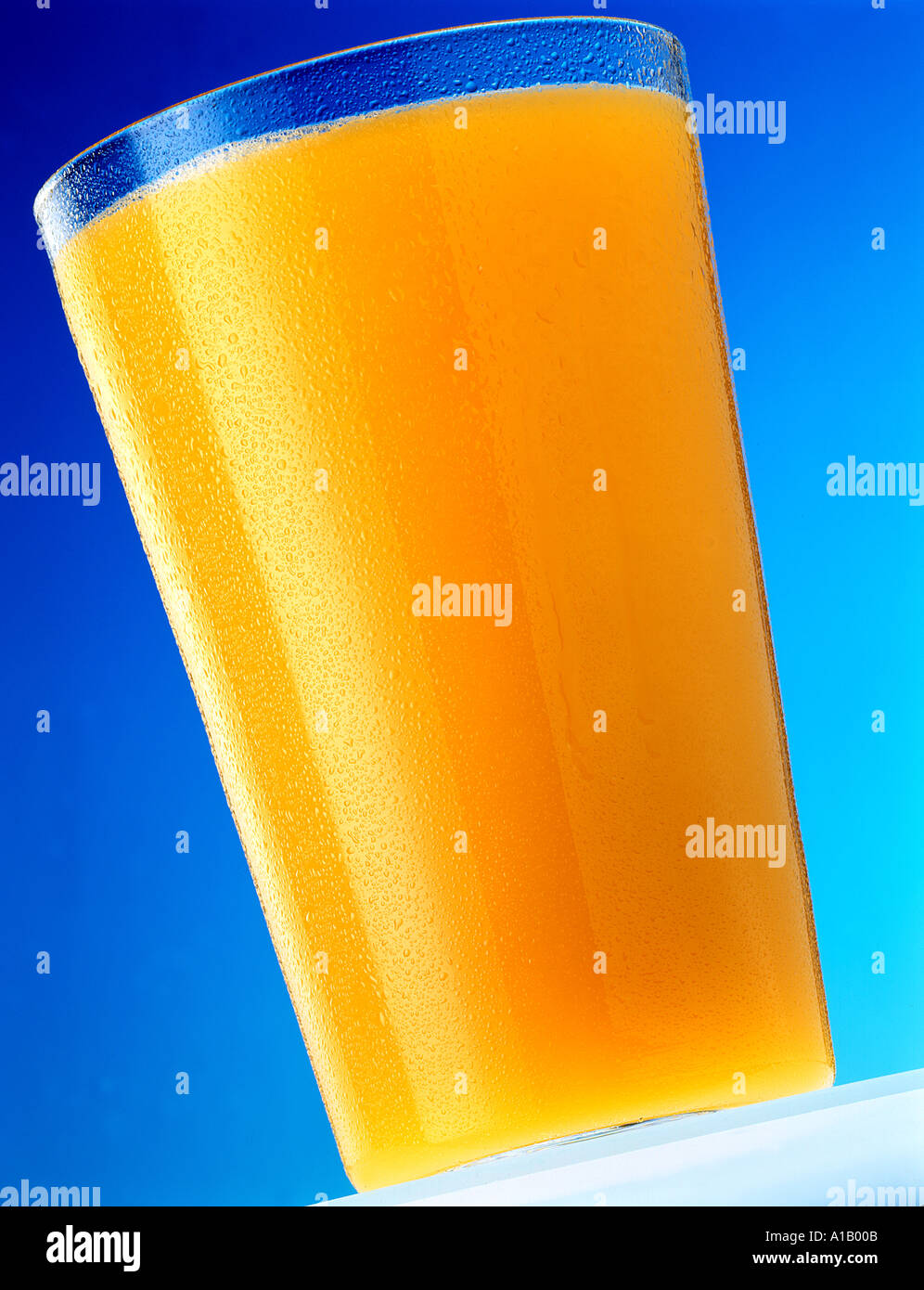 GLASS OF FRESH ORANGE JUICE Stock Photo - Alamy