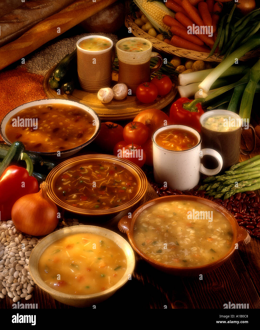 Country kitchen soup hi-res stock photography and images - Alamy