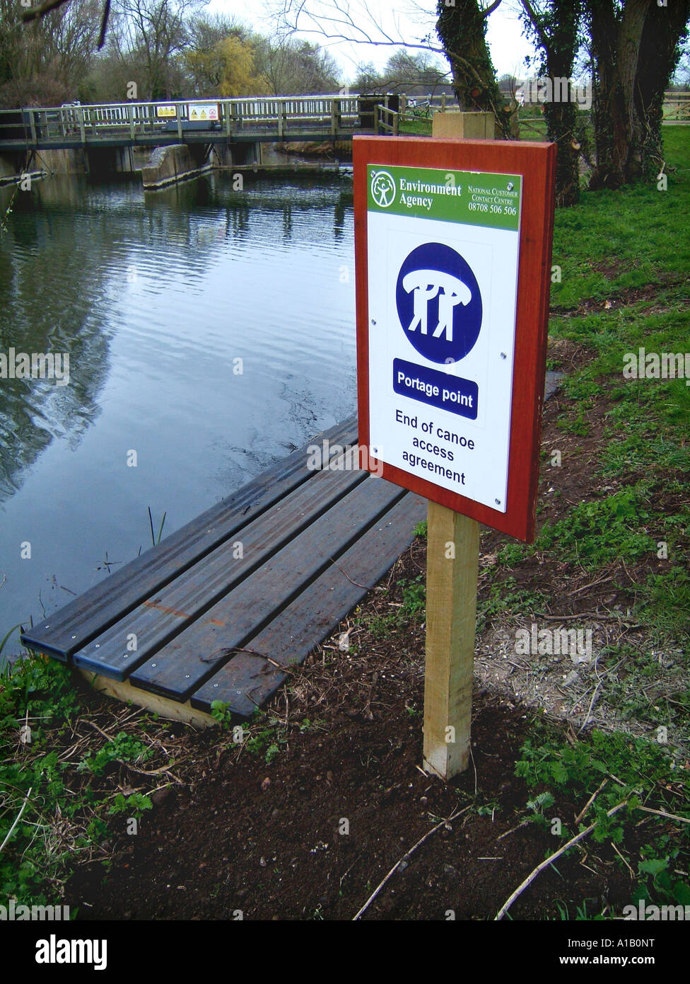 Environmental Agency sign Stock Photo - Alamy