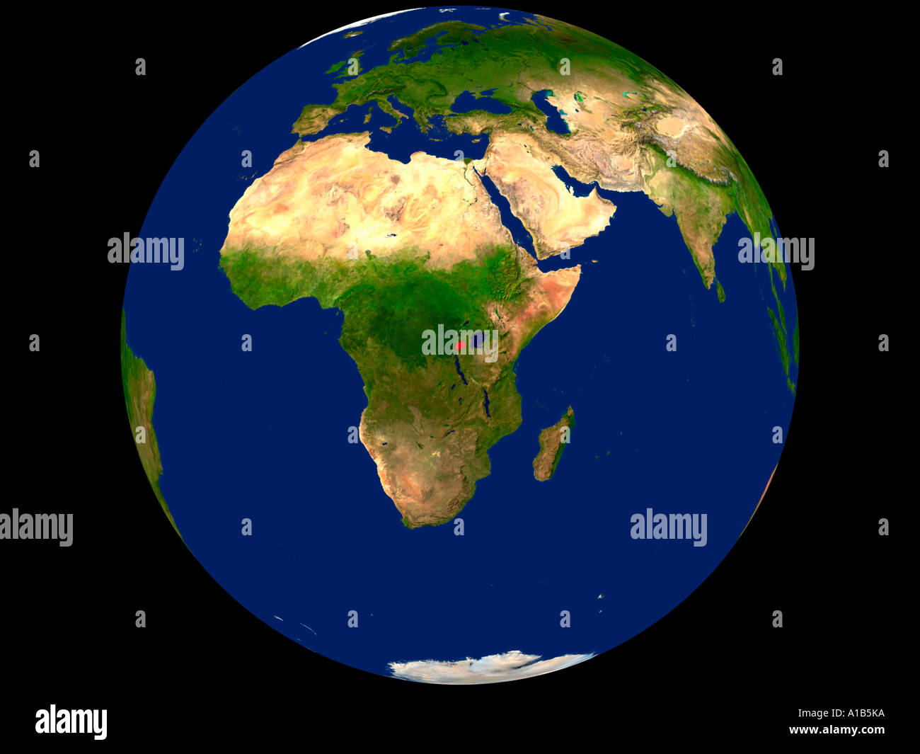 Map of africa showing rwanda hi-res stock photography and images - Alamy