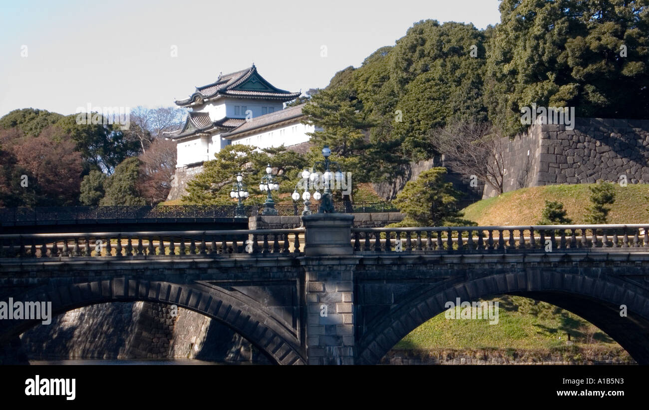 The double bridge at Nijubashi is located in a photogenic corner of the ...