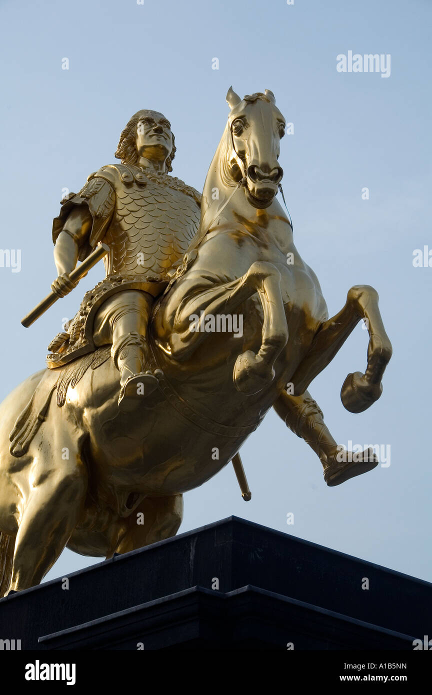 The gilded equestrian statue of August der Starke most commonly known ...