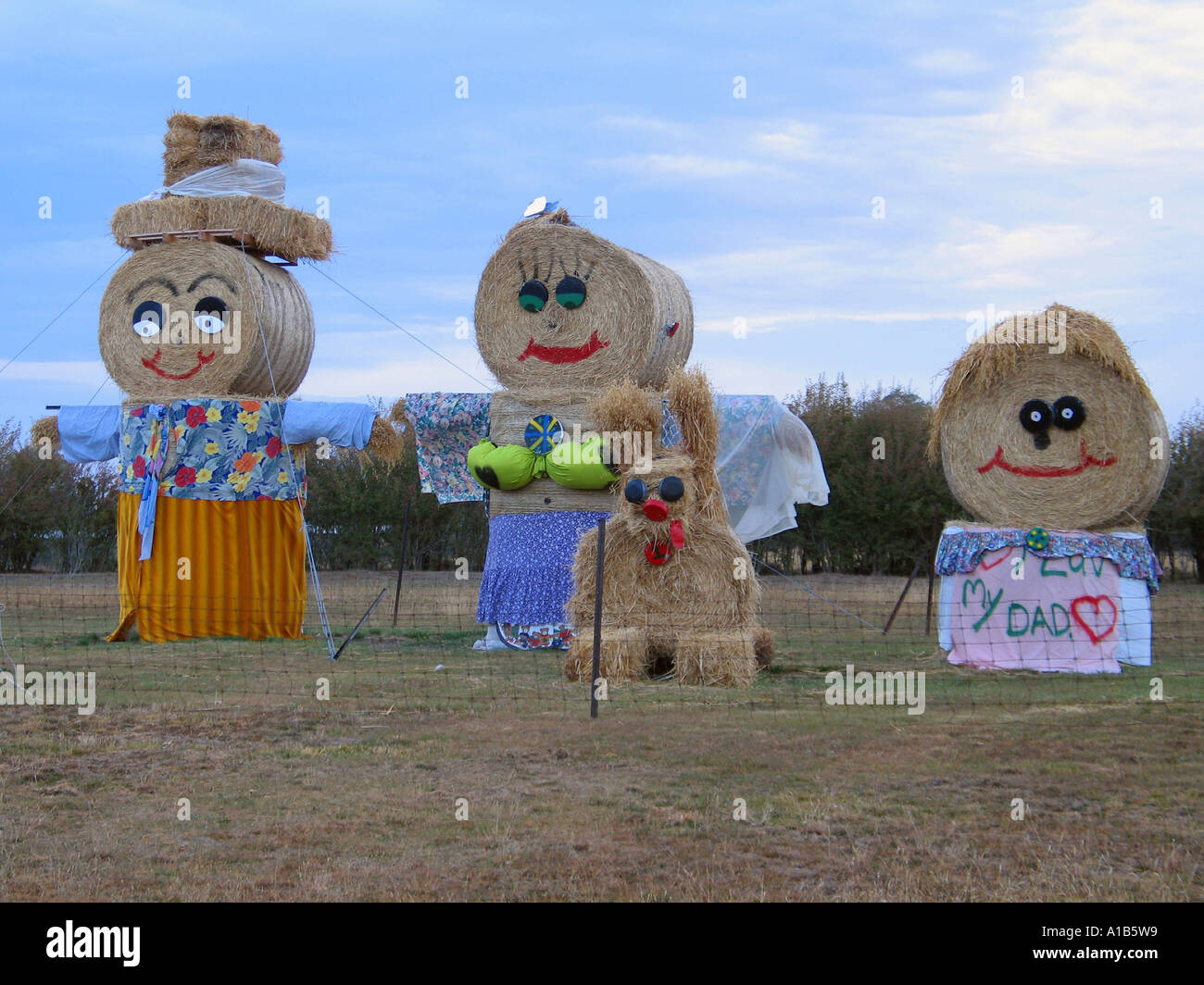 The Straw Family Stock Photo - Alamy