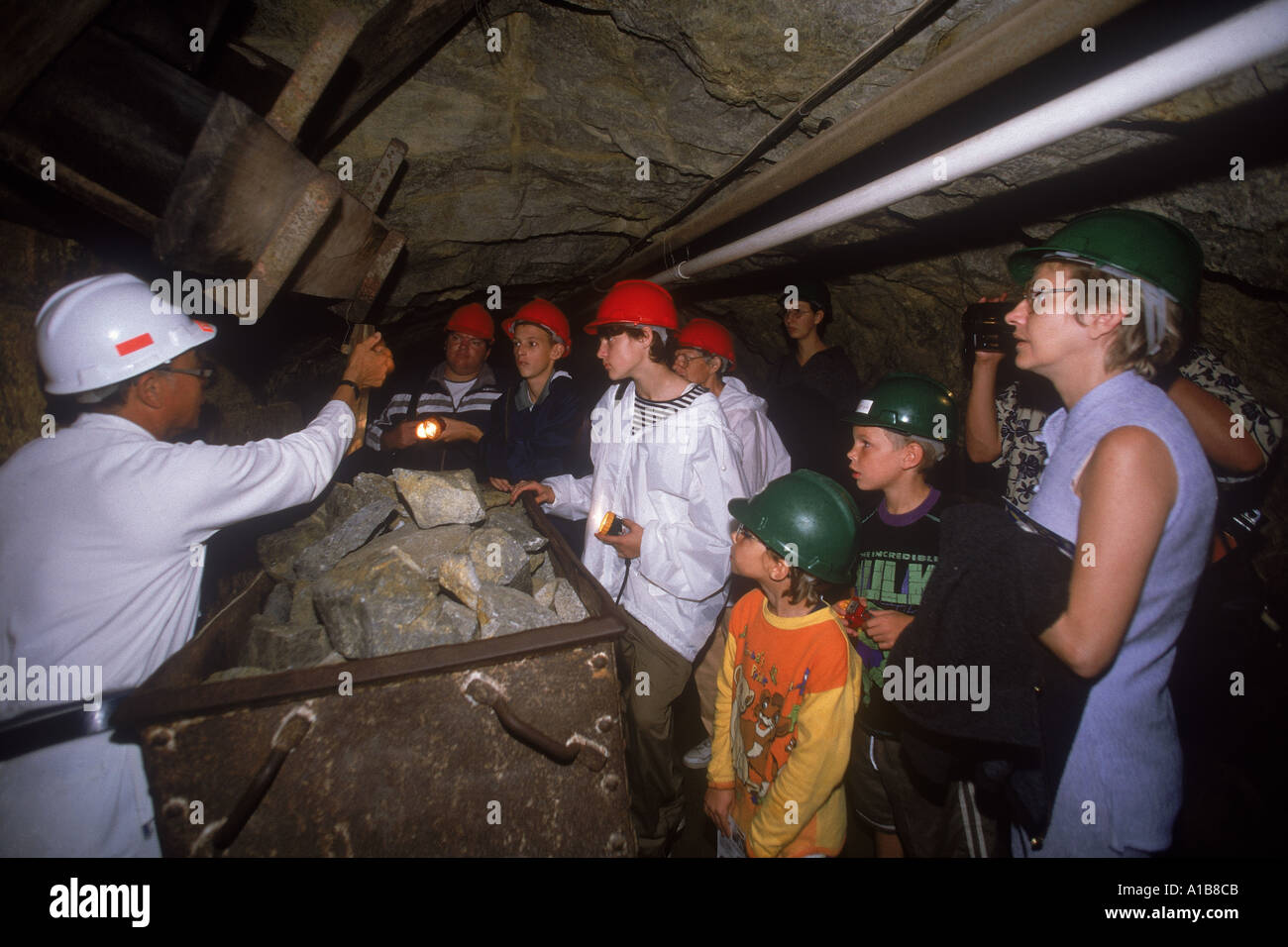 Visit to Gold Mine Reef South Africa A Evrard Stock Photo - Alamy