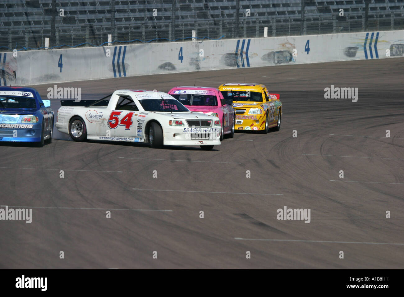 Racing pick up trucks Stock Photo - Alamy