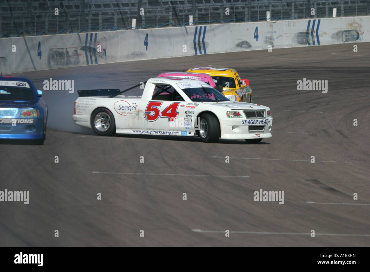 Racing pick up trucks Stock Photo - Alamy