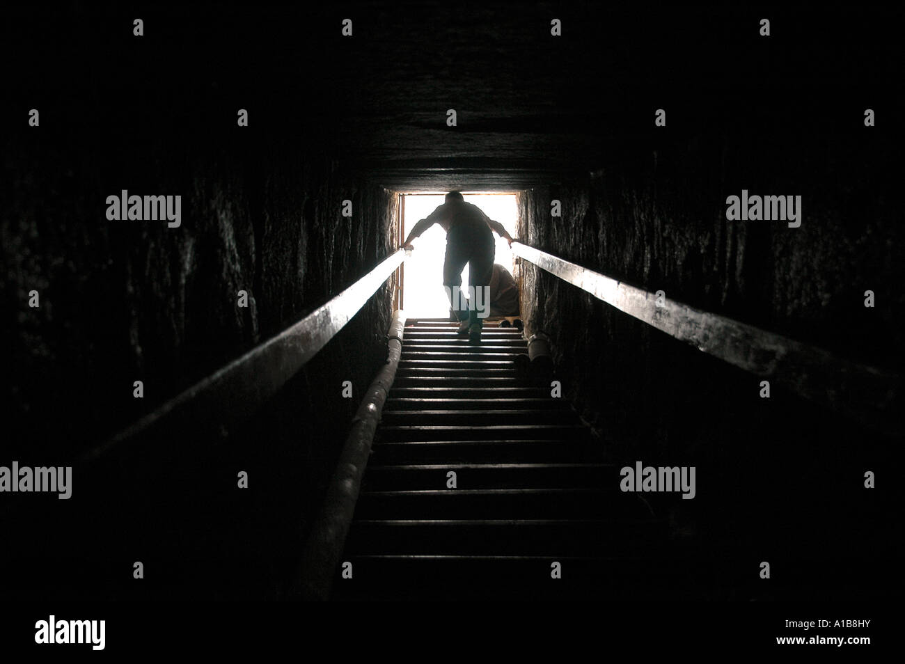 Egyptian pyramid inside hi-res stock photography and images - Alamy