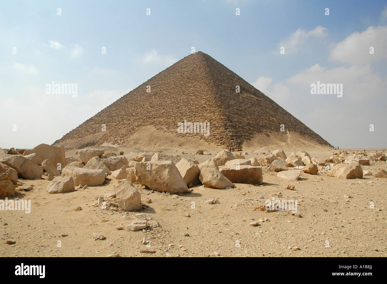 The Red Pyramid, also called the North Pyramid, built by Old Kingdom ...