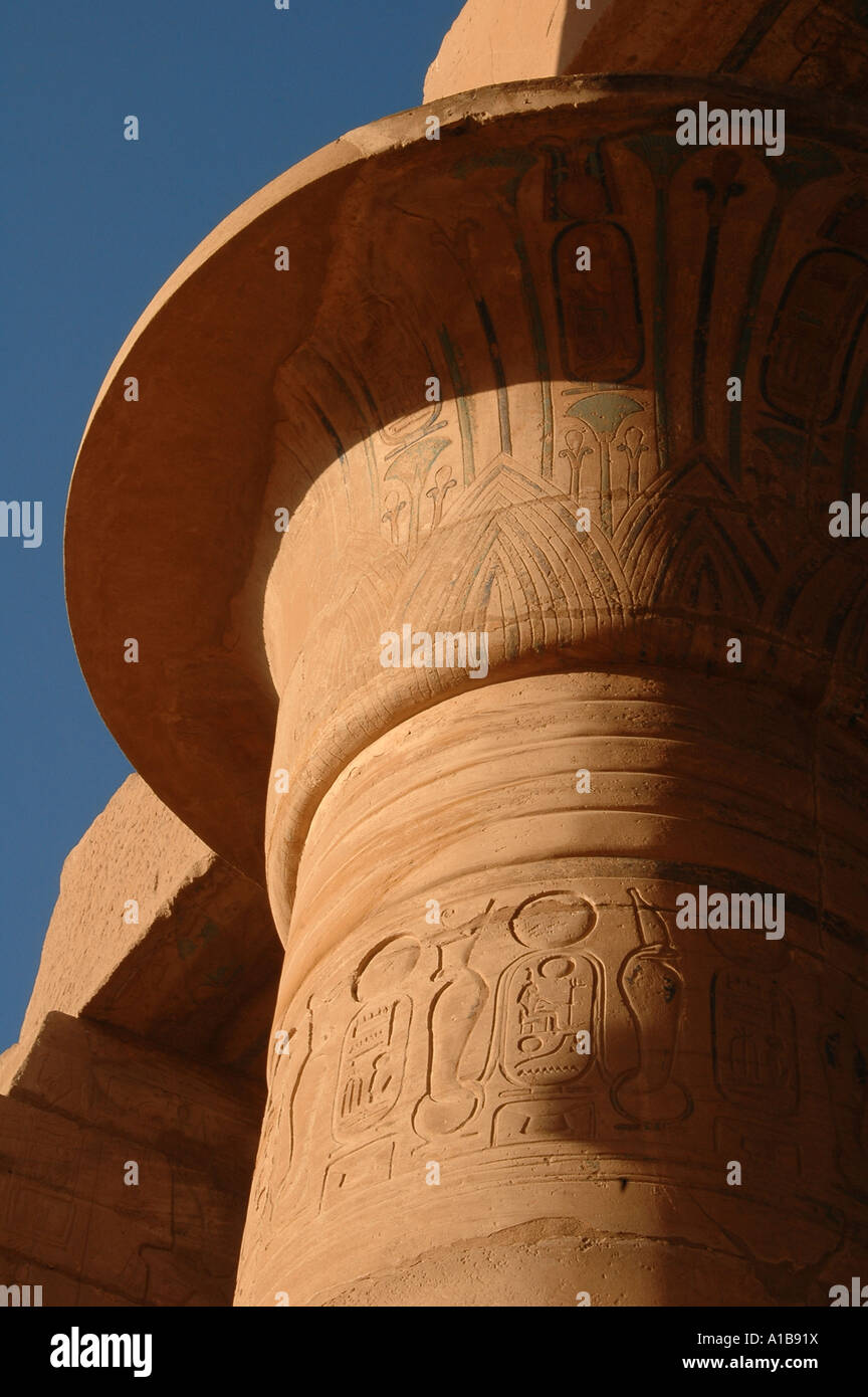 Inside ancient egyptian luxor temple hi-res stock photography and ...