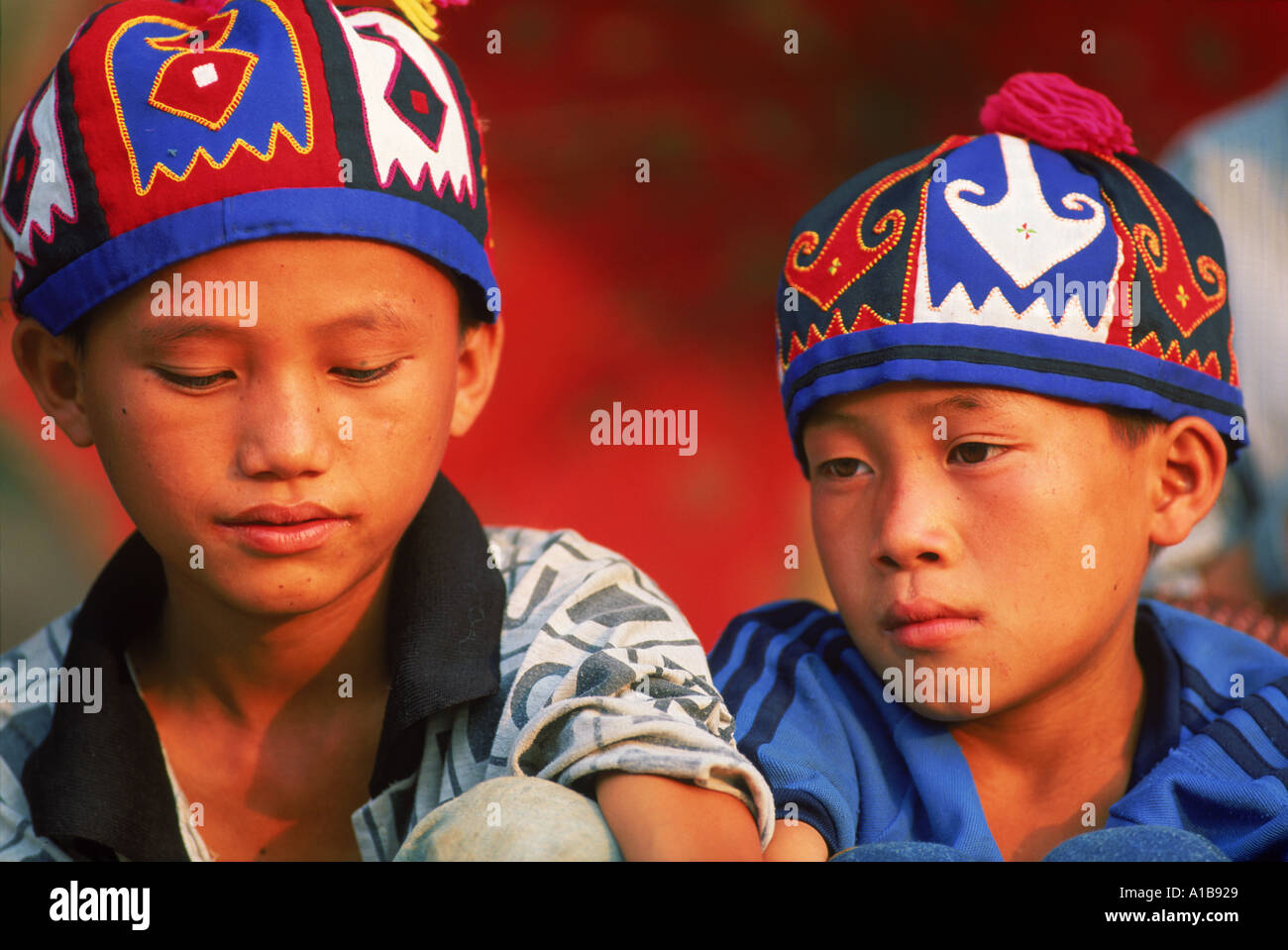 Two boys wearing traditional dress hi-res stock photography and images ...