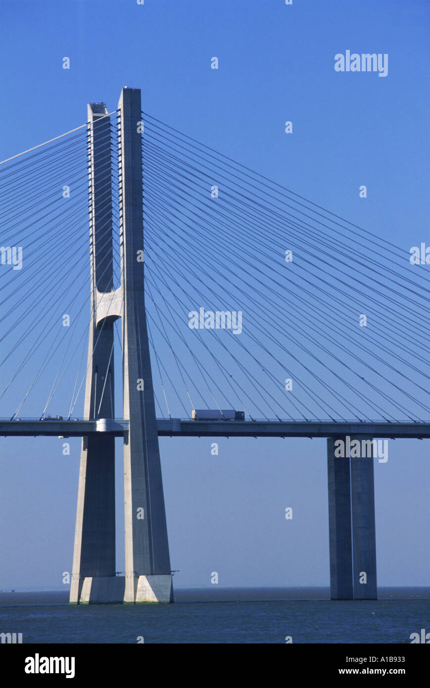 The Vasco da Gama Bridge Europe apos s longest over the Tejo River ...