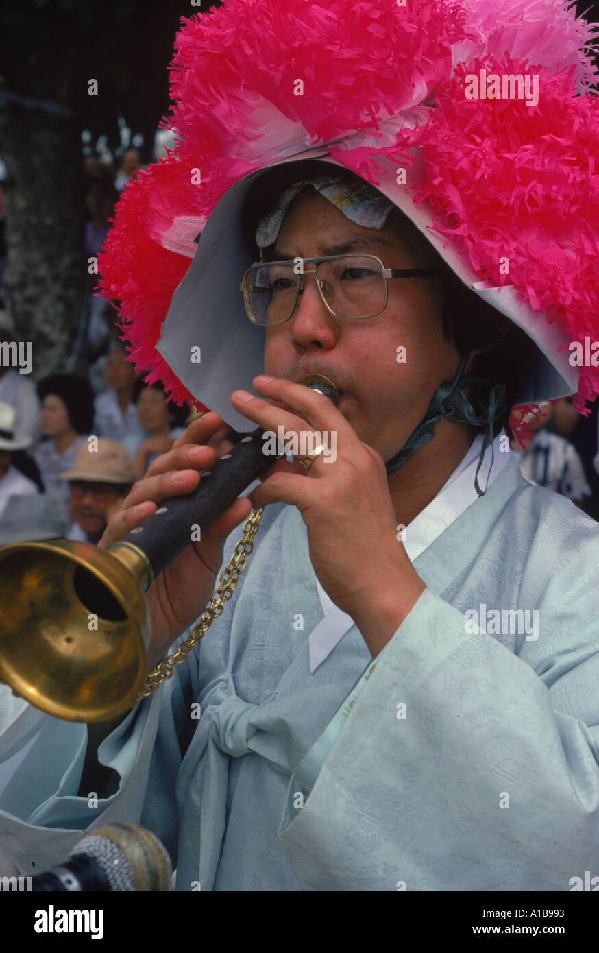 Blowing An Instrument High Resolution Stock Photography and Images - Alamy