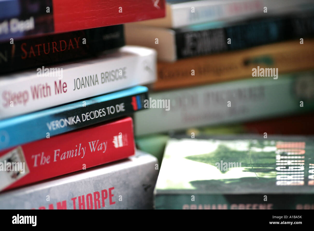 stack of novels Stock Photo - Alamy