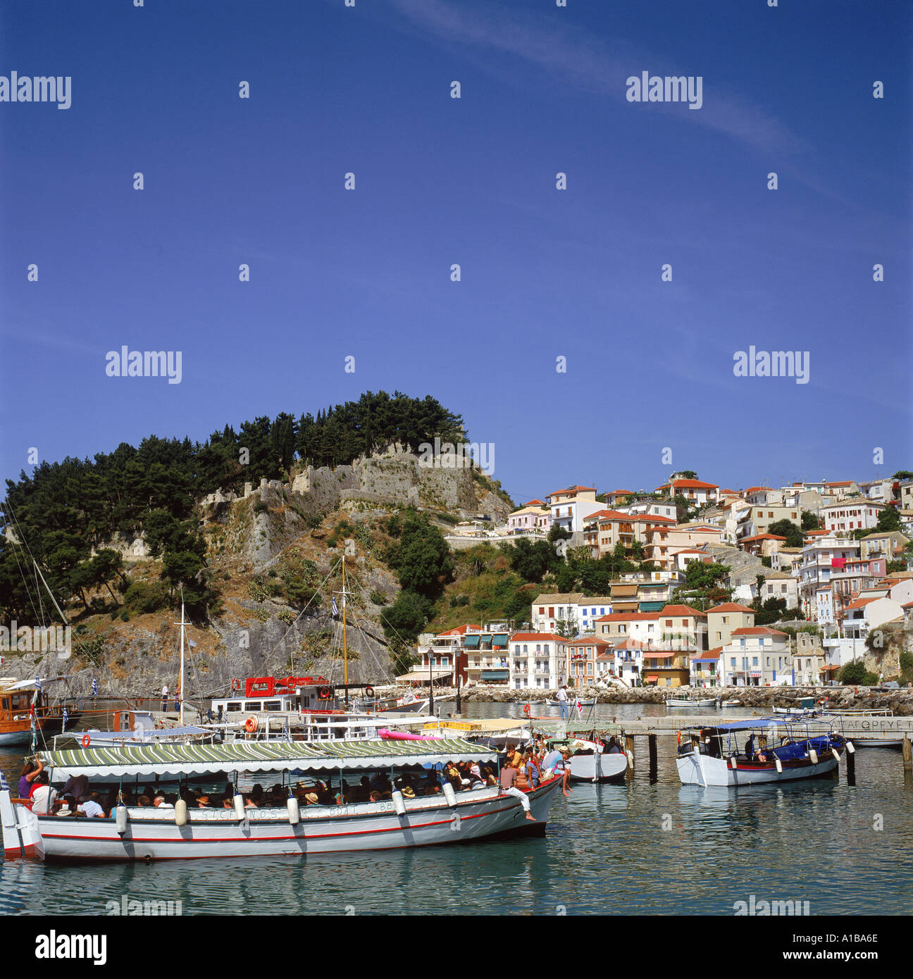 Parga town waterfront hi-res stock photography and images - Alamy