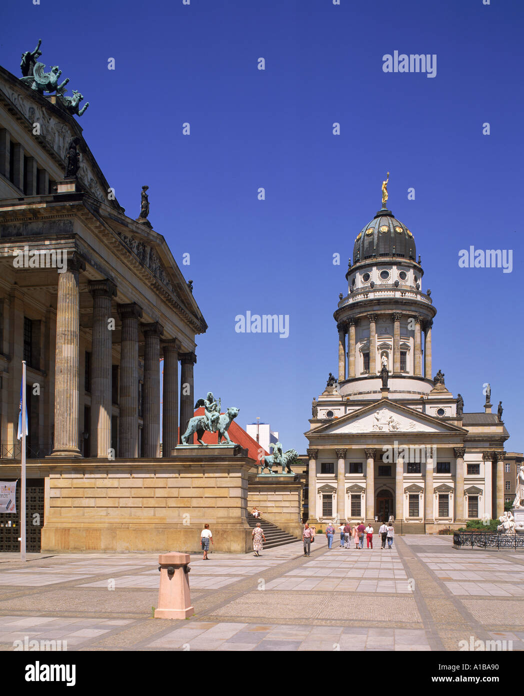 The Theatre and French Cathedral in Berlin Germany P Scholey Stock ...