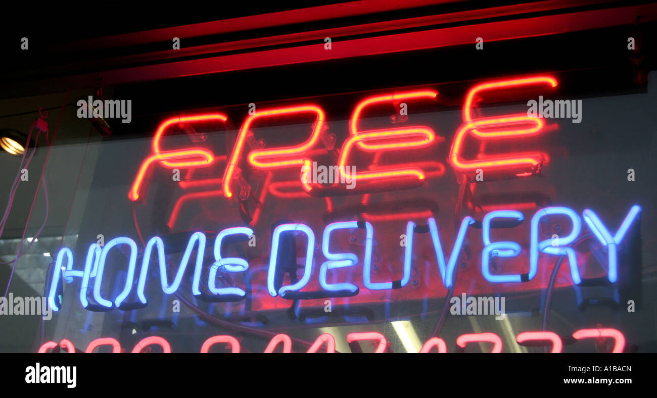 Free Delivery Sign