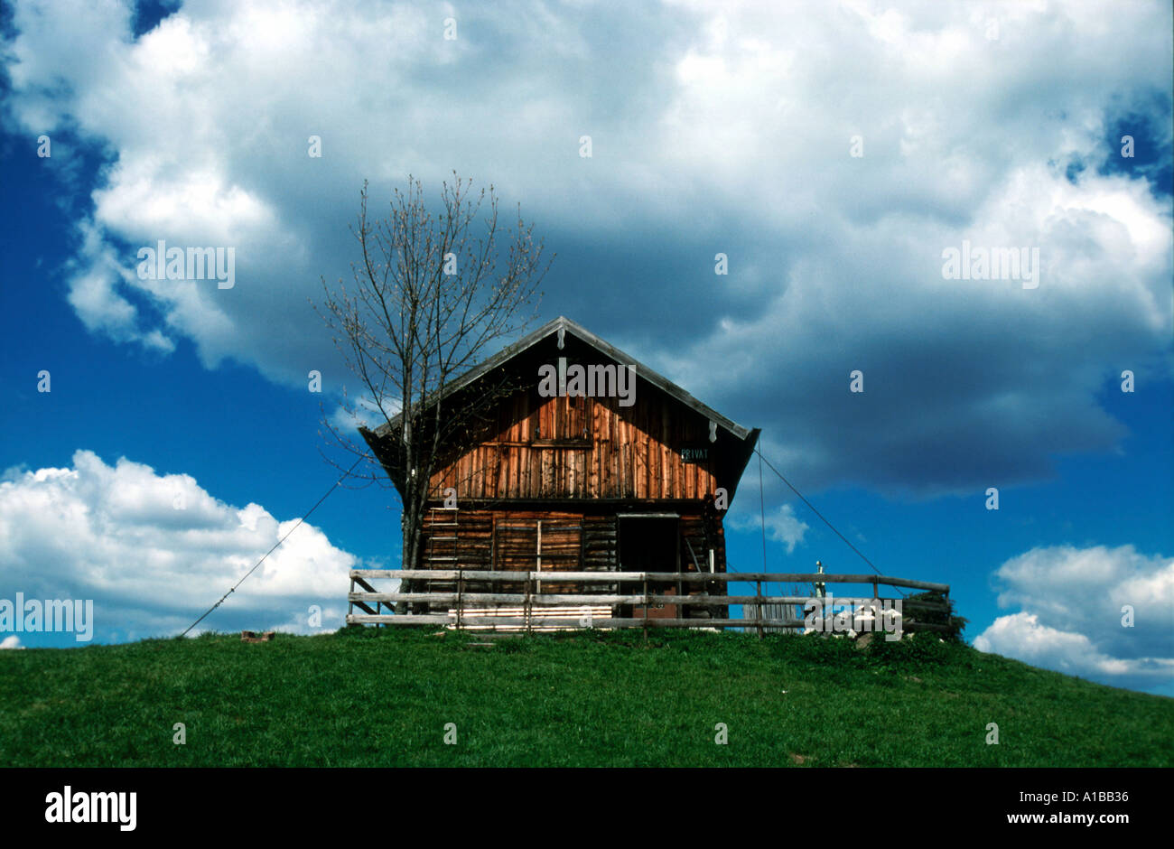 house in the german alps Stock Photo - Alamy