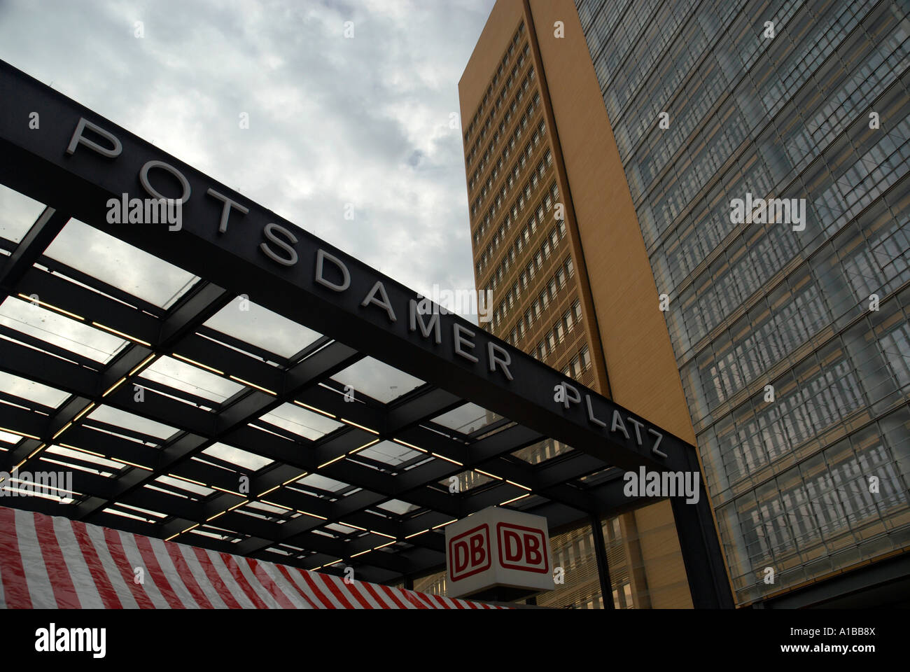 DB Train Station At Potsdamer Platz Berlin Germany Stock Photo - Alamy