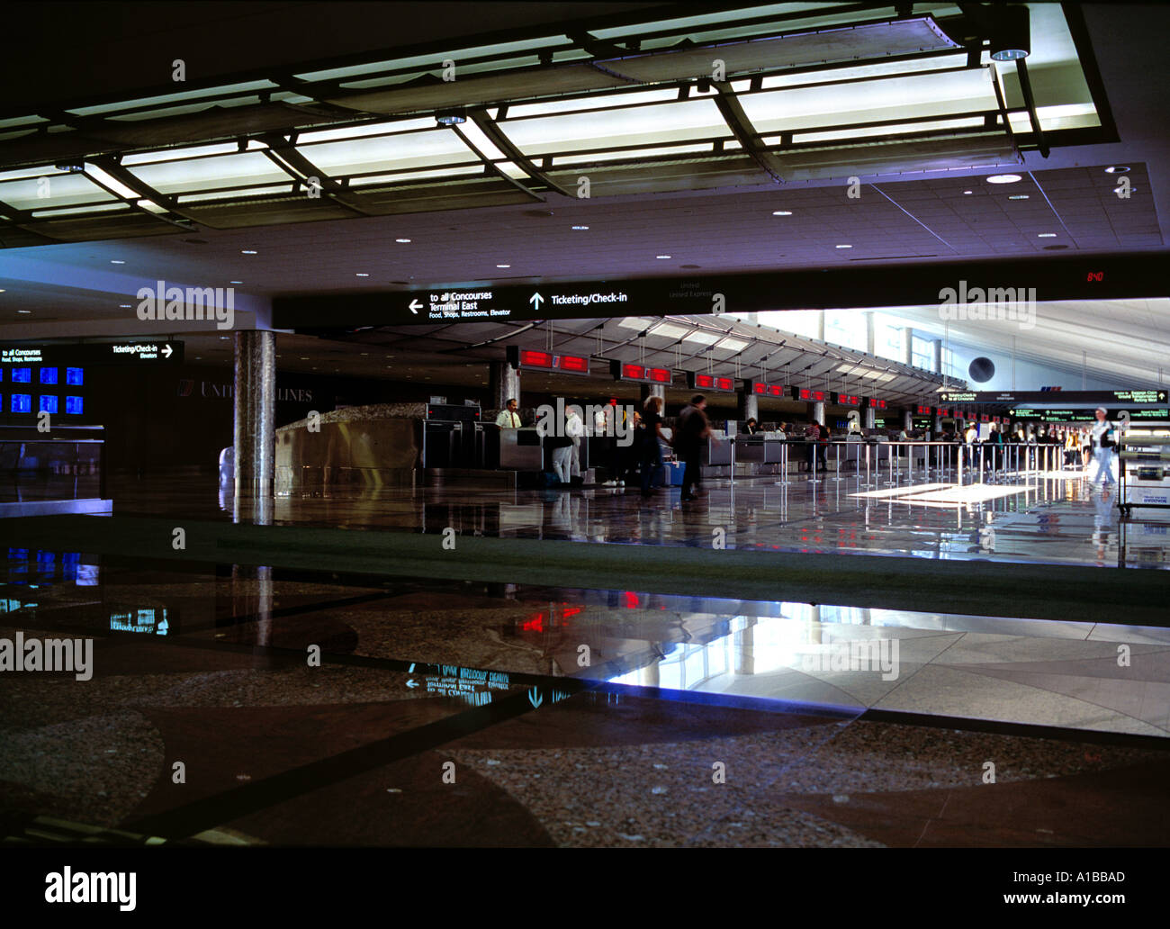 Ticketing Area International Airport Denver Colorado USA Stock Photo ...